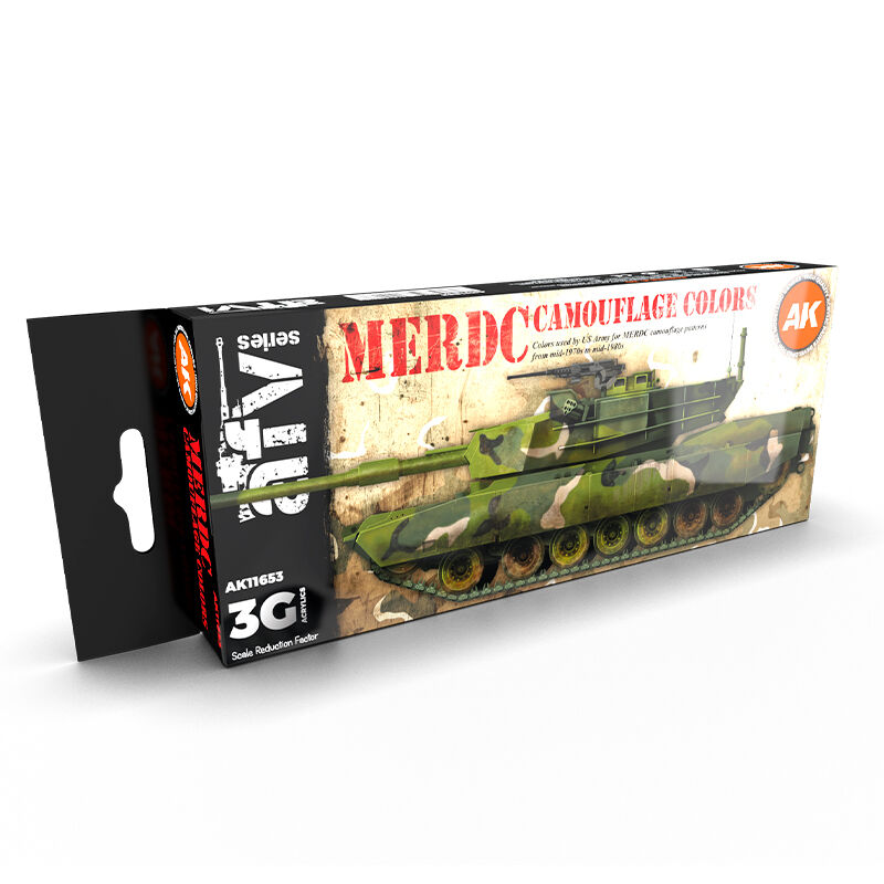 AK Interactive AFV Series: Merdc Camouflage Colors Acrylic Paint Set 3 ...