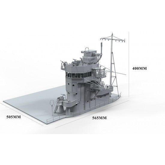 Border Model 1/35 Akagi Bridge W/Flight Deck and Nakajima B5N2 Kate Co ...