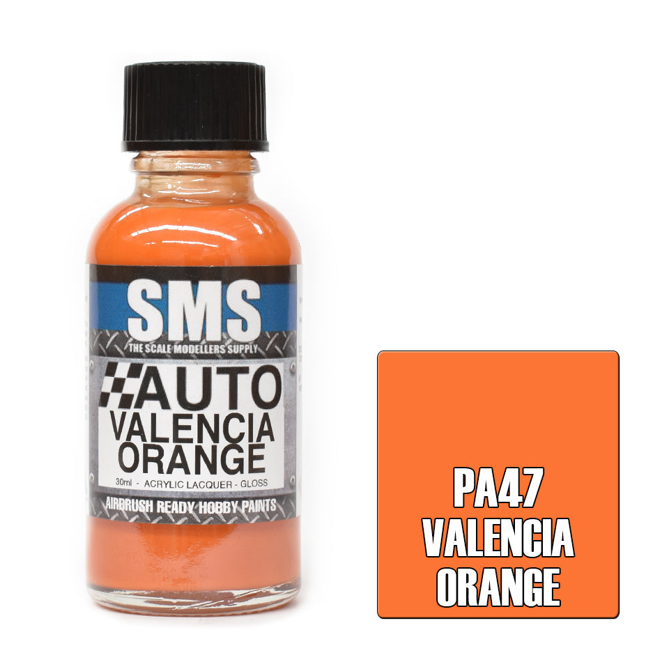 SMS Auto Colour VALENCIA ORANGE 30ml – Franklin Hobbies Ltd