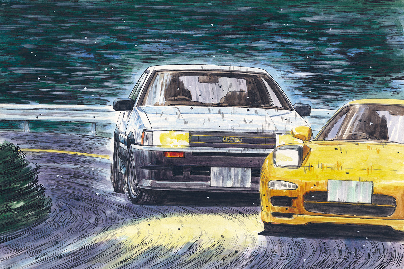 Fujimi 1/24 AE86 Levin Wataru Akyama [ISD-006] Plastic Model Kit ...